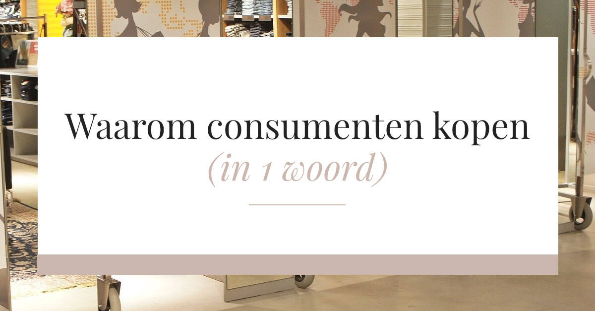Koopgedrag: Waarom consumenten kopen (in 1 woord!) - Kooplust
